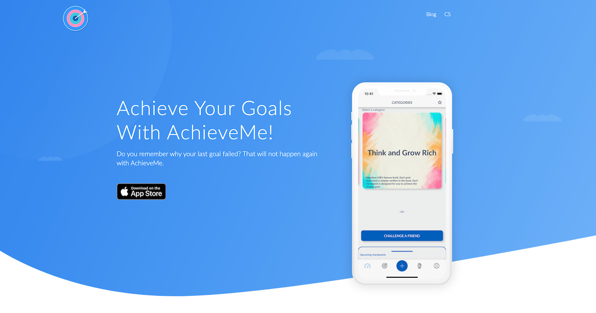 AchieveMe | Get the motivation to achieve and track your goals